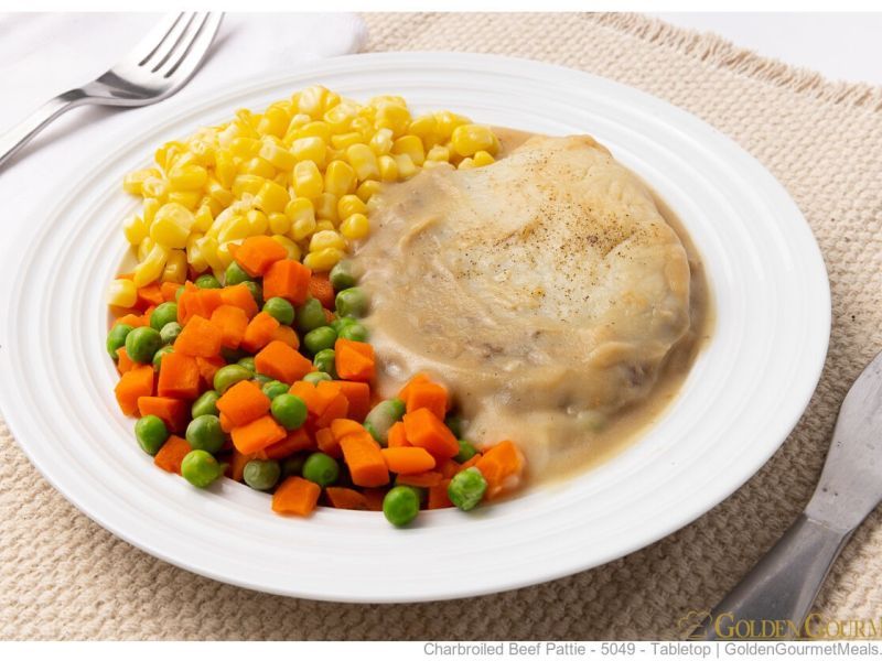 Charbroiled Beef Pattie - GoldenGourmetMeals.com