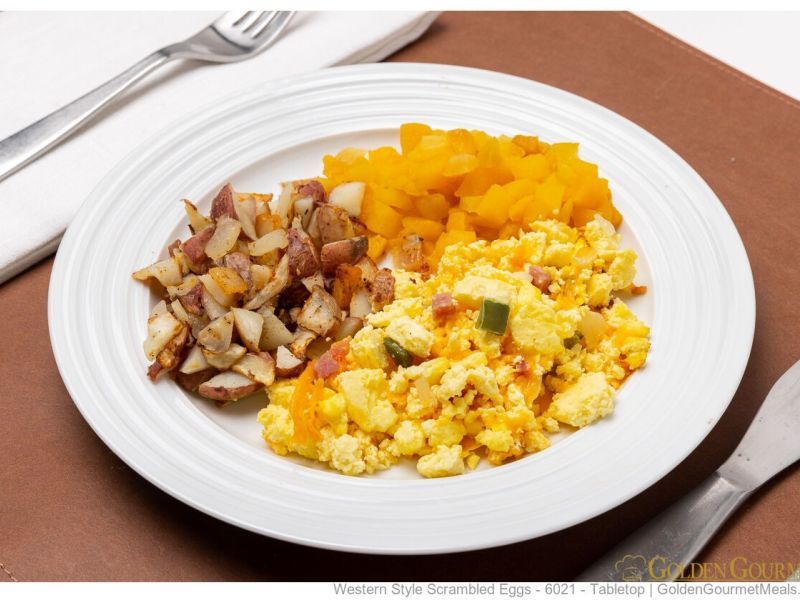 Western Style Scrambled Eggs - GoldenGourmetMeals.com